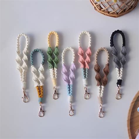 BEGINNER LEVEL Macrame Tutorial Learn Macrame Macrame Phone Strap Macrame Keychain Diy