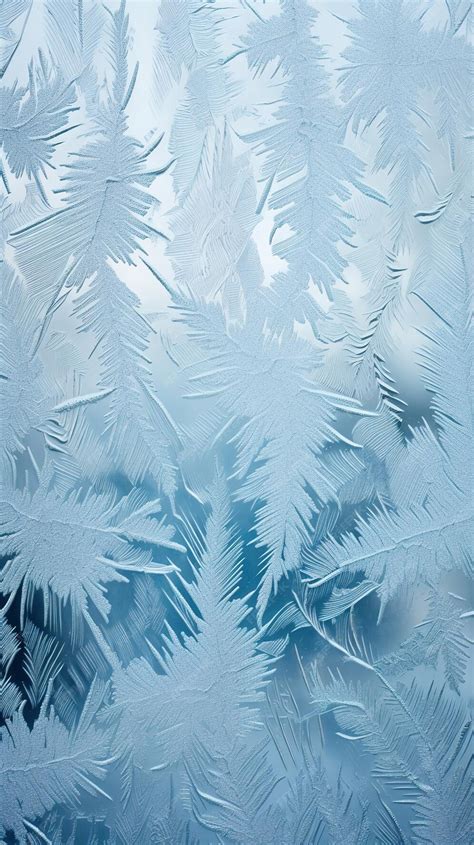 Premium Photo Frost Patterns Forming Abstract Designs On A Windowpane