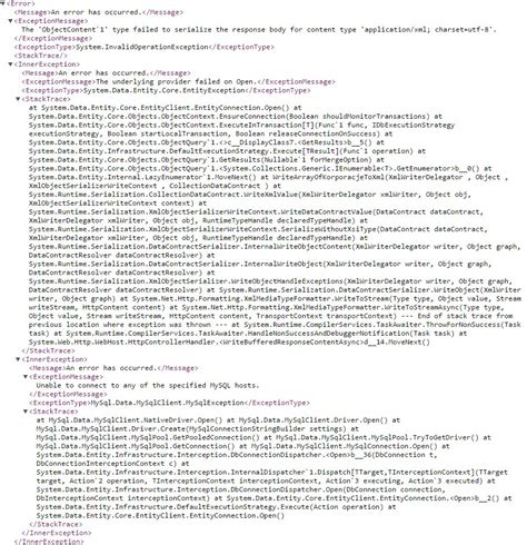 random unable to connect to any of the specified mysql hosts