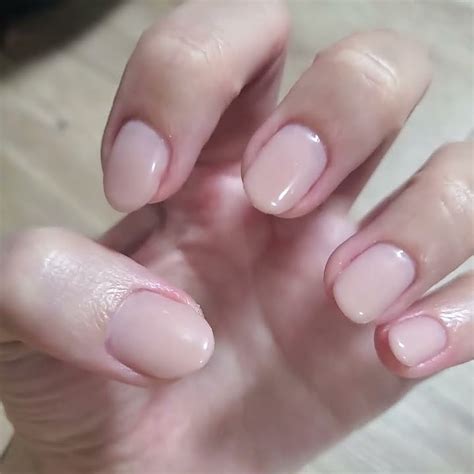 깔끔하고 단정한 살색 원컬러 네일 Shorts 네일아트 Youtube