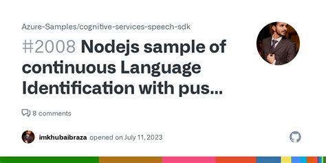 Nodejs Sample Of Continuous Language Identification With Push Stream