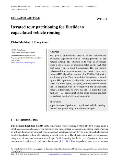 Iterated Tour Partitioning For Euclidean Capacitated Vehicle Routing