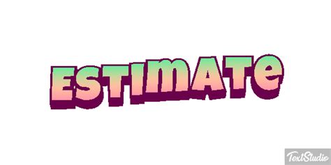 Estimate Word Animated  Logo Designs Estimate Word Animated  Logo Designs