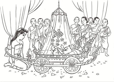 ภาพระบายสี วันวิสาขบูชา สื่อการสอนทำมือ By ครูโอริ Facebook