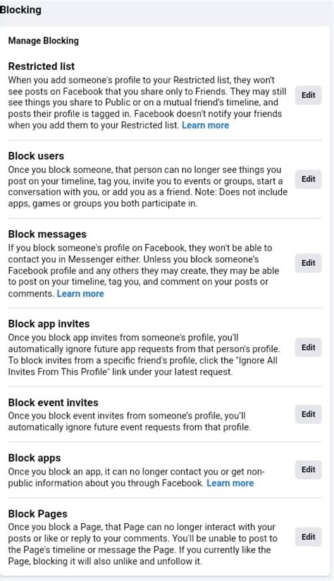 View Blocked List On Facebook