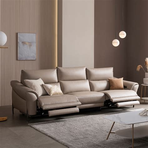 웬디 4인 가죽 소파 [l그레이]