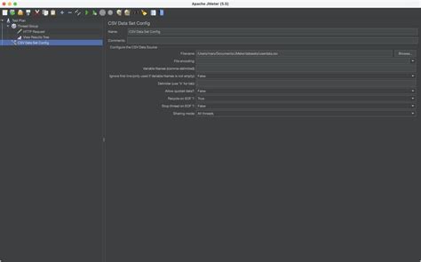 Jmeter Csv 参数文件的使用方法