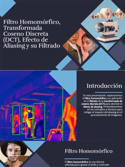 slidesgo homomorphic filter discrete cosine transform dct aliasing effect and its filtering