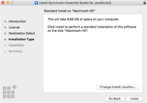 Installation Using Mac Installer In Vue Syncfusion