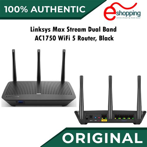 Linksys Max Stream Dual Band AC1750 WiFi 5 Router Black Lazada PH