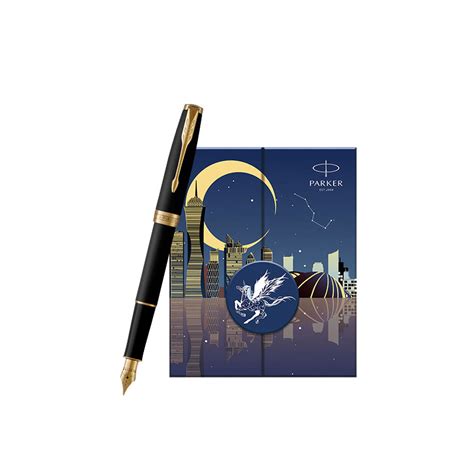派克（parker）钢笔签字笔 商务办公送礼 520 男女生日礼物 学生练字 Im磨砂黑金夹墨水笔 大都会上海礼盒 中城国网电子商城－政企采购共享服务平台