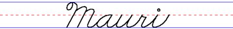 Cursive Mauri