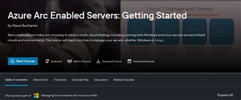 “azure arc enabled servers” course on pluralsight