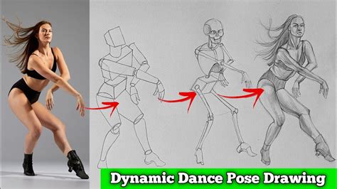 Dynamic Dance Pose Drawing Step By Step Guide For Beginners Youtube