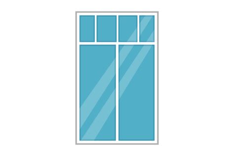 Glass Window Frame Icon Color Architect Graphic By Yummybuum · Creative Fabrica