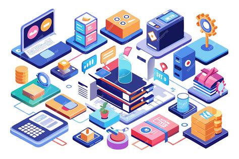 Isometric Illustration Of Data Analysis Information Processing And Cloud Computing Premium Ai