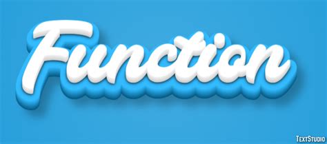 Function Text Effect And Logo Design Word