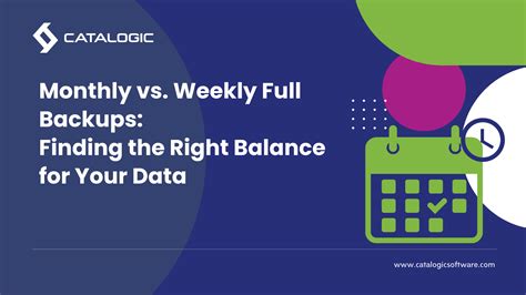 Monthly Vs Weekly Full Backups Finding The Right Balance For Your Data Catalogic Software
