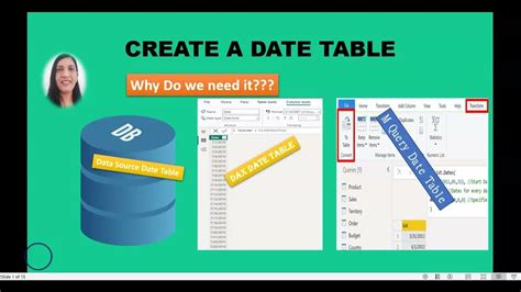 Data Model Design How To Create Date Table Using Dax In Power Bi Youtube