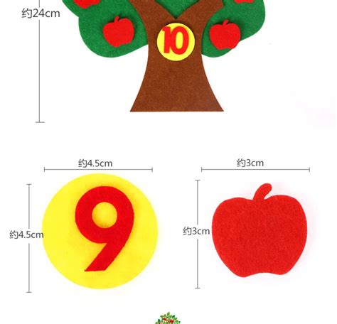 Войлочная ткань Diy Детские обучающие игрушки прочные цифровые Обучающие Детские Монтессори