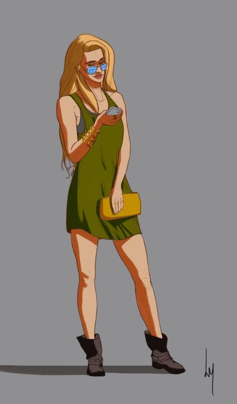 Queue Girl By Voi Tech On Deviantart