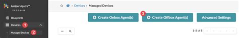 Create Offbox Agent Apstra 5 1 Juniper Networks