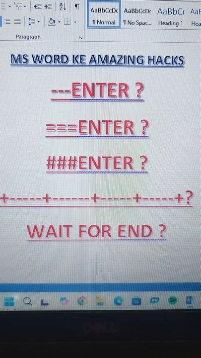 Ms Word Amazing Hacks 🤯😱 Shorts Facts Computerfacts Excel Msword