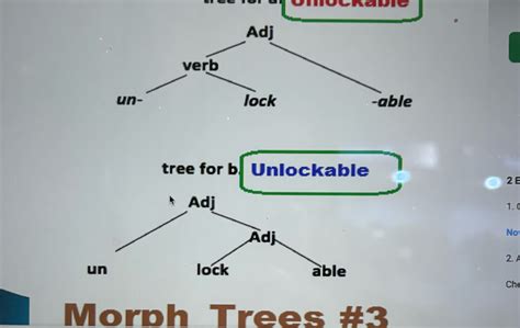 Solved Morphology Tree Diagrams This Is An Example Q4 Word Trees 16