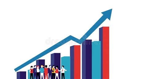Colorful Bar Graph With Ascending Bars In Shades Of Blue And Red