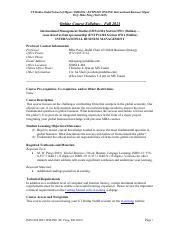 IBM Syllabus Pdf UT Dallas Jindal Babe Of Mgmt IMS6304 ENTP6304 ONLINE International