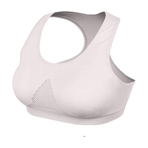 Cfhntfmh Racerback Bras For Women Sports Breathable Mesh Bras Seamless Wireless Comfy Liftup