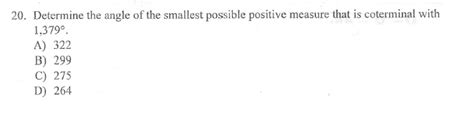 Solved 20 Determine The Angle Of The Smallest Possible Chegg Com