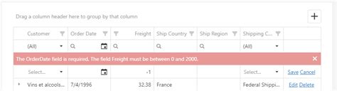 Server Side Validation In Dxdatagrid When Inline Editingform Edit Mode