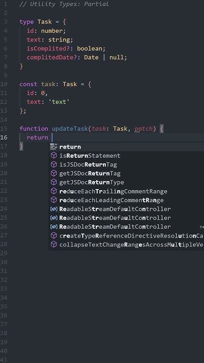 typescript utility type partial youtube