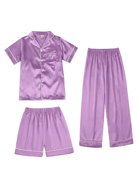 Girls Button Down Pajamas