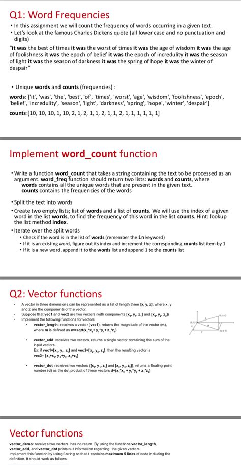 Solved Q1 Word Frequencies • In This Assignment We Will