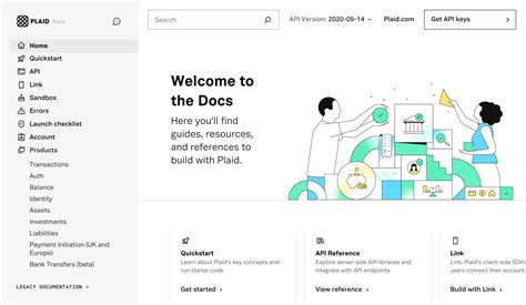 Plaid Api Developer Docs Apis Sdks And Auth Api Tracker