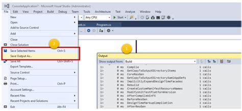 Get The Most Out Of Output Window In Visual Studio Daily Net Tips