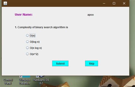 GitHub ApoorvaSinha Quiz Desktop App This Is A Desktop Based Application Developed On J SE