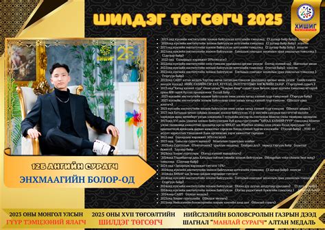 Хишиг 🏆 🏆🏆ШИЛДЭГ ТӨГСӨГЧ 2025 Э БОЛОР ОД🏆🏆🏆 ХИШИГ сургуулийн 25 жилийн ойн Xvii