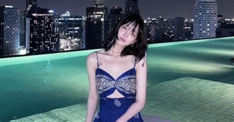 ‘견미리 딸 이유비 방콕 호텔 수영장서 야경보다 빛나는 미모 “파란색 찰떡”