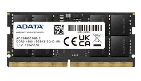 Adata Ddr5 4800mhz Cl40 So Dimm Memory 8gb Shop Today Get It Tomorrow