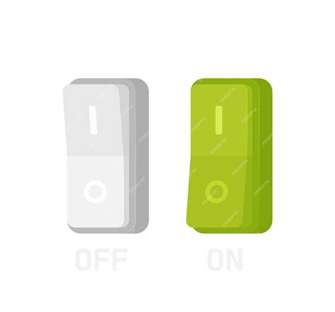 Premium Vector Turn On Or Off Button Set Realistic Toggle Switch On Or Off Switch For Control