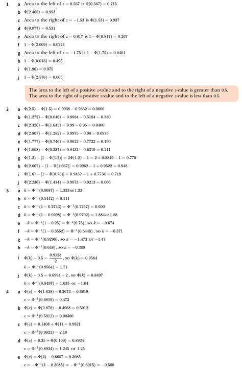 9709 S1 Normal Distribution Exercise 1 Worked Solutions Maths With