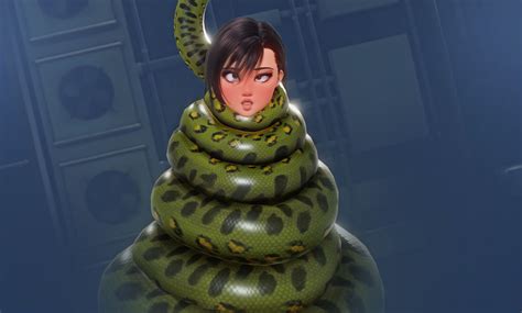 Tifas Squeezing Constriction By Kingocrsh On Deviantart