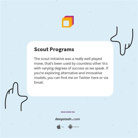 Scout Programs Deepstash
