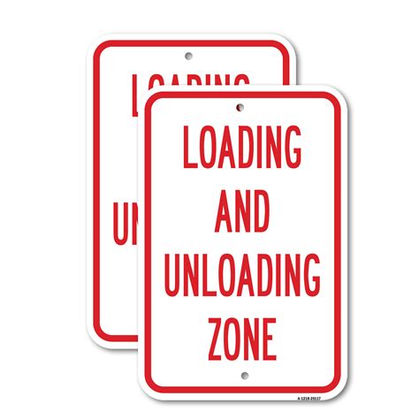 SignMission Loading And Unloading Zone Aluminum Sign Wayfair