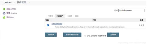jenkins——参数化构建 git参数化构建 jenkins git参数 csdn博客