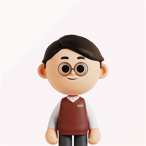 교복을 입은 남자 학생 3d 아바타 프로필 캐릭터 유토이미지 상세페이지 베이직샵 3d 22785485