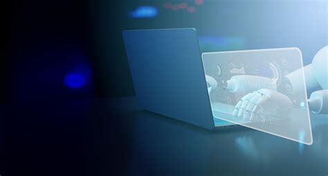 hands of robot and ai cuicrit data network connection with binary number code background3d